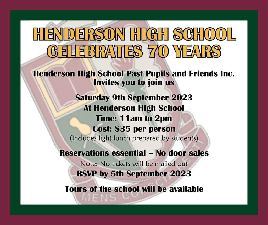 Henderson High School Celebrates 70 Years - Henderson High School