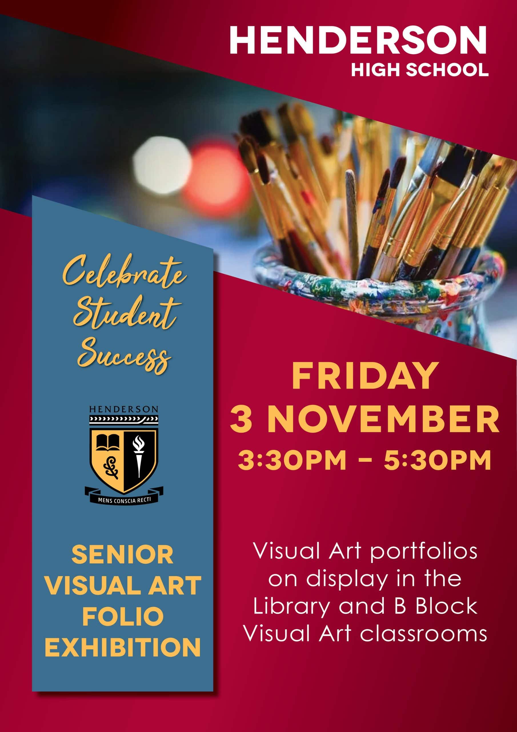 Senior Visual Art Folio Exhibition - Friday 3 November - Henderson High ...