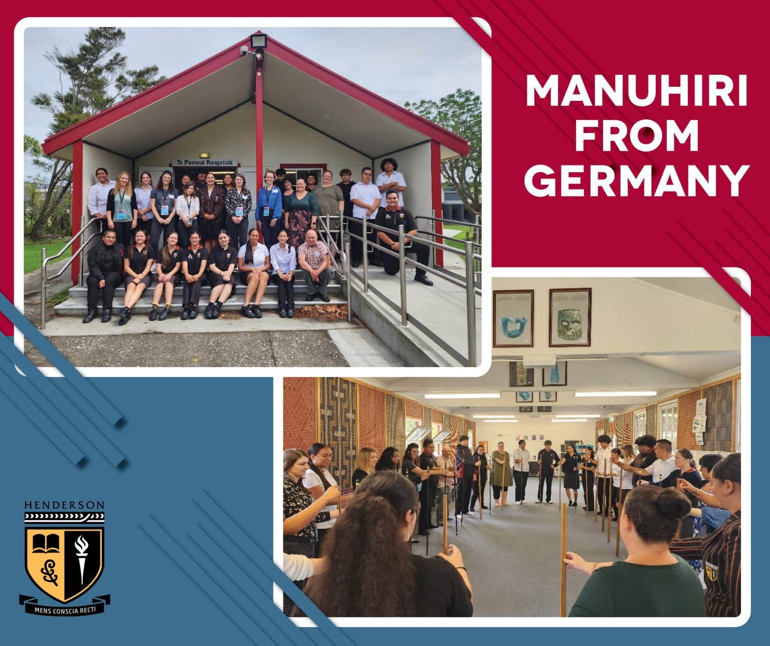 Manuhiri (visitors) from Germany - Henderson High School